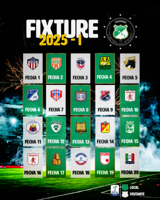 ¡FIXTURE DEFINIDO LIGA 2025-I! – Deportivo Cali